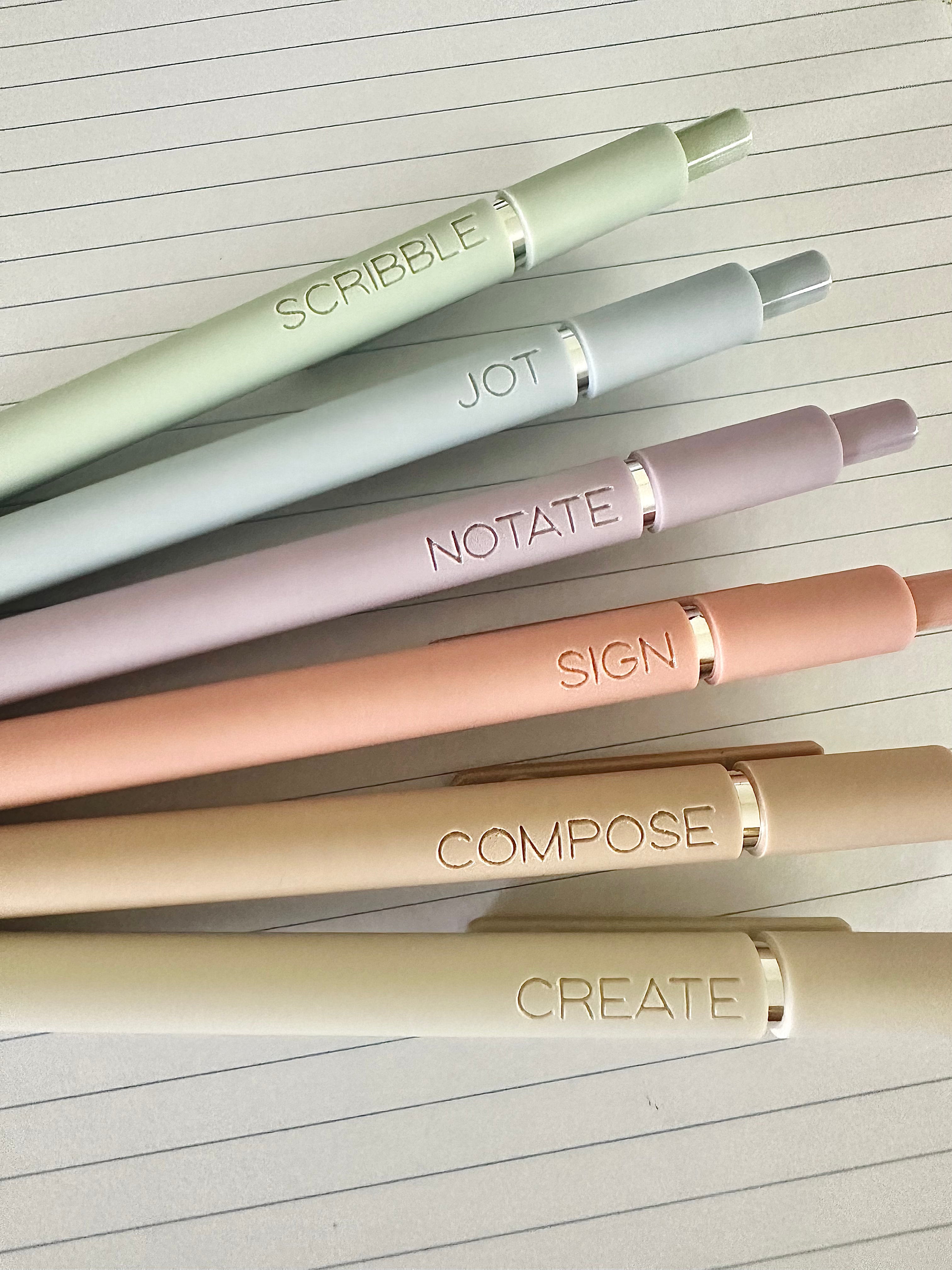 Fine Points™️ 6-Pen Gift Set | Clever Ways to Write Soft Touch Gel Pen ...